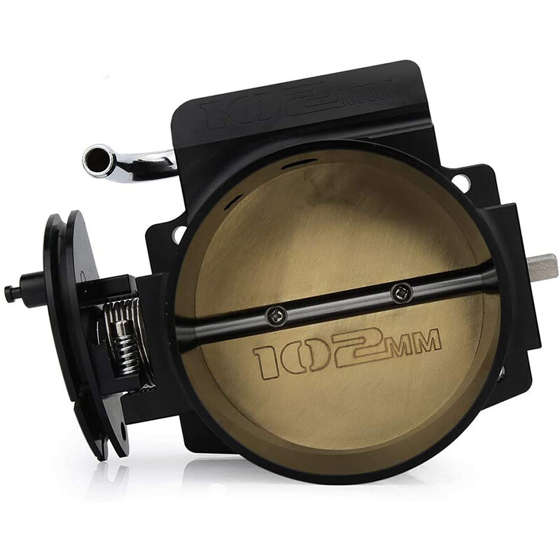 102mm 4 Bolt Throttle Body + TPS IAC+Throttle Cable For GM Gen III LS1 ...