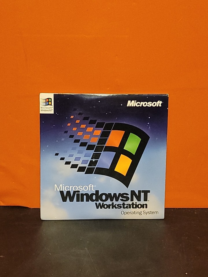 Vtg Microsoft Windows NT Workstation Operating System V4.0 w Key & Book ...