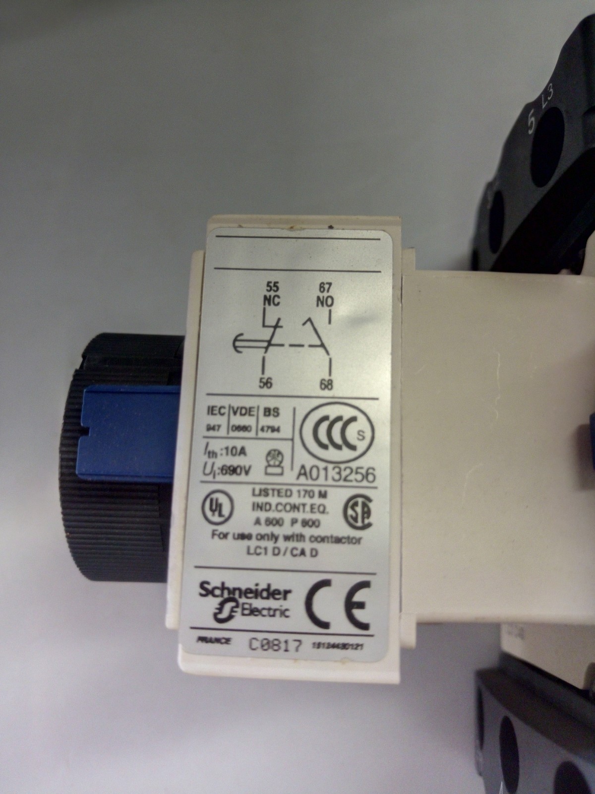 TELEMECANIQUE LC1 D40...C. Contactor (60-AMP)-(3-Pole)-(24V Coil) | eBay