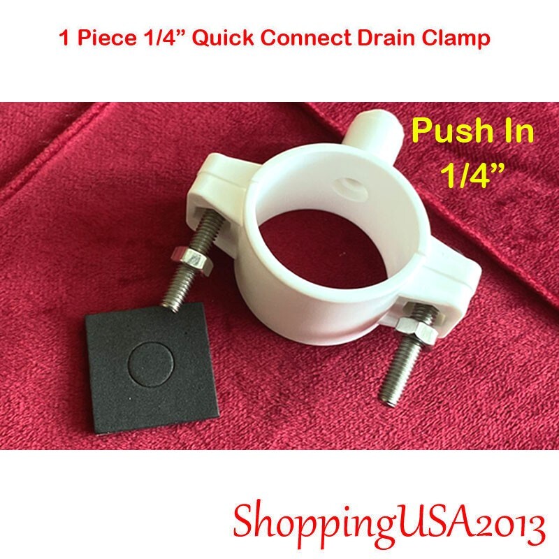 1/4" Drain Clamp Quick Connect Water Filter RO Reverse Osmosis System ...