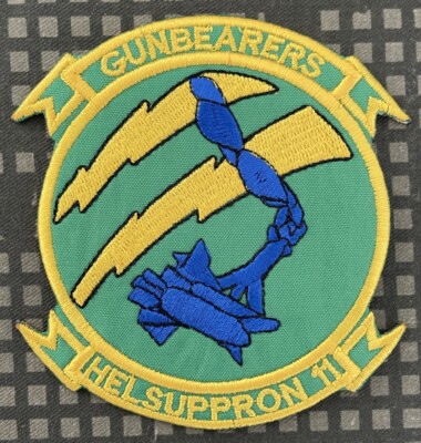 USN Helsuppron 11 Helicopter Combat Support Sq Gunbearers Patch Repro ...