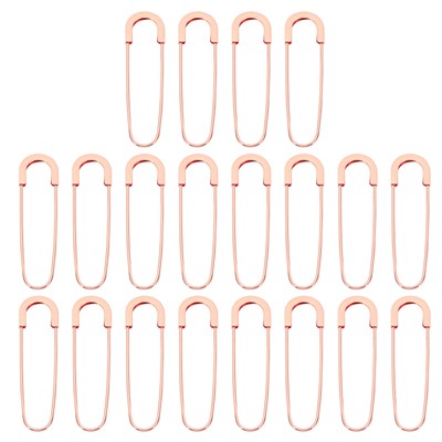 Large Safety Pins 80mm / 3.15 Inch Metal Safety Pins Clips Rose Gold ...
