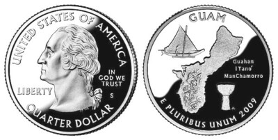 2009 S Guam Territorial Quarter U.S. Gem PROOF Deep Cameo-Clad | eBay