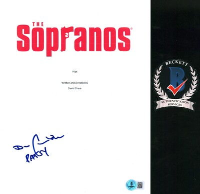 DAN GRIMALDI SIGNED THE SOPRANOS PATSY PARISI FULL PILOT SCRIPT BECKETT ...