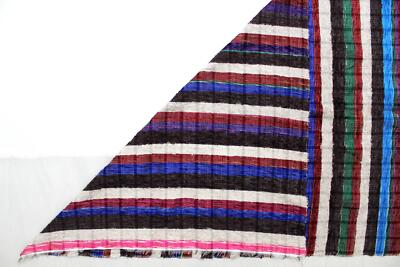 4X6 Rectangular Creatively Hand Woven Chindi Rag Rug Floor Carpet Aztec ...