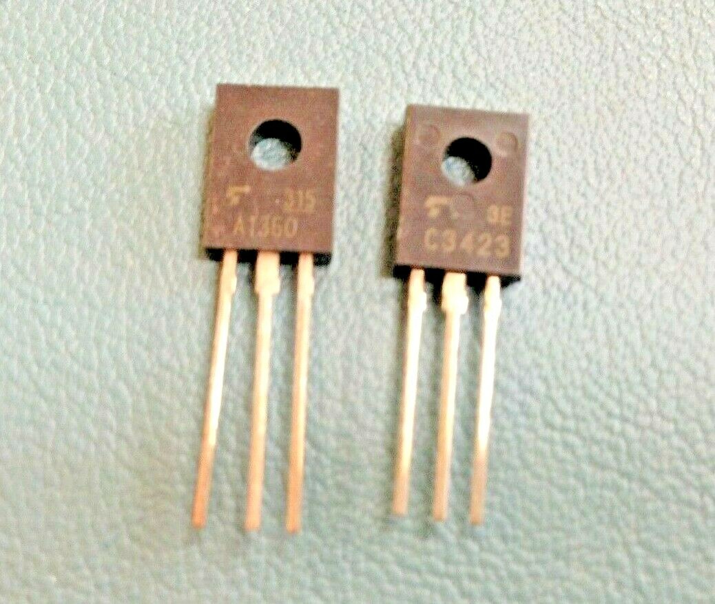 5 Pairs | Toshiba 2SA1360 + 2SC3423 TO126 | FREE Shipping within the US ...