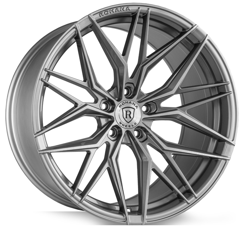 20" Rohana RFX17 Brushed Titanium Wheels for Mercedes-Benz S500 S550 ...