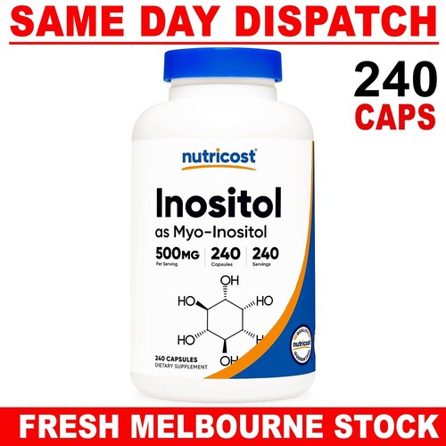 Nutricost Inositol as Myo-Inositol 500mg 240 Capsules Premium Grade ...
