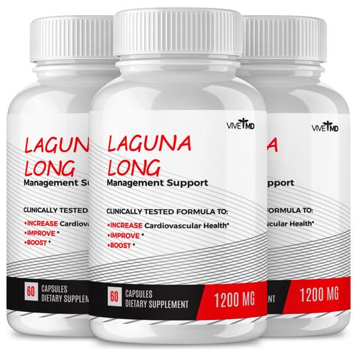 (3 Pack) Laguna Long Male Support Capsules, Mens Vitality Support (180 ...