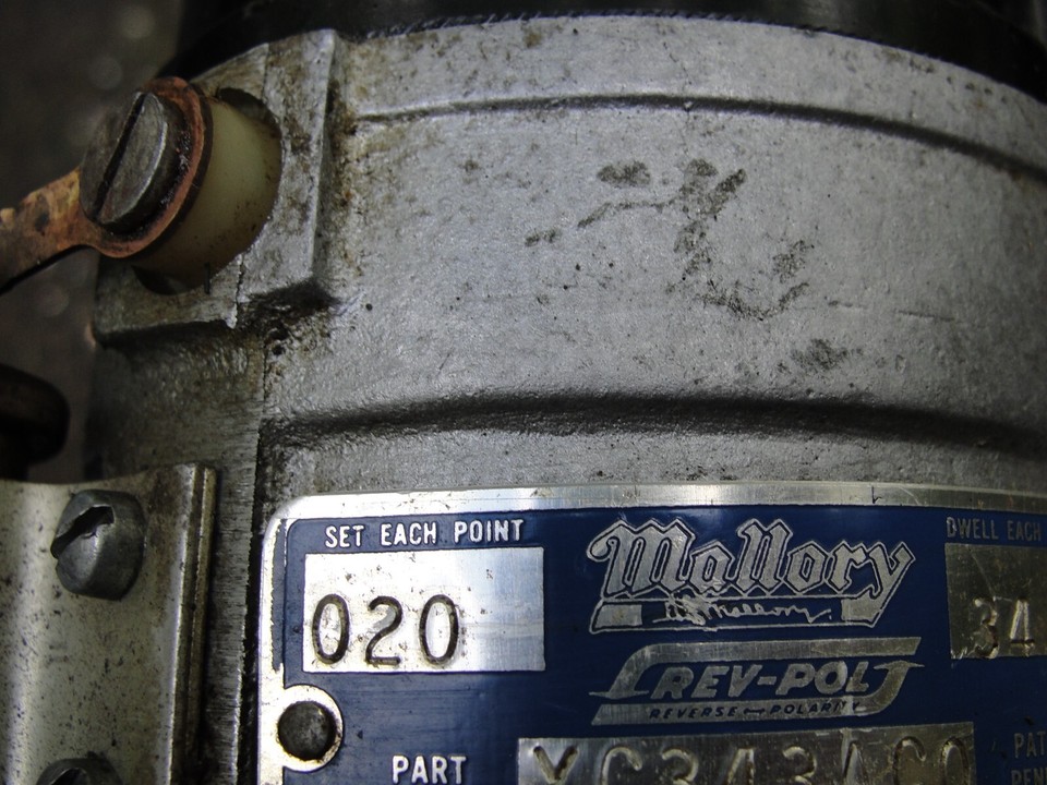 Mallory YC-343 ACO Dual Point Distributor Ford FE 390 427 428 Hot Rod ...