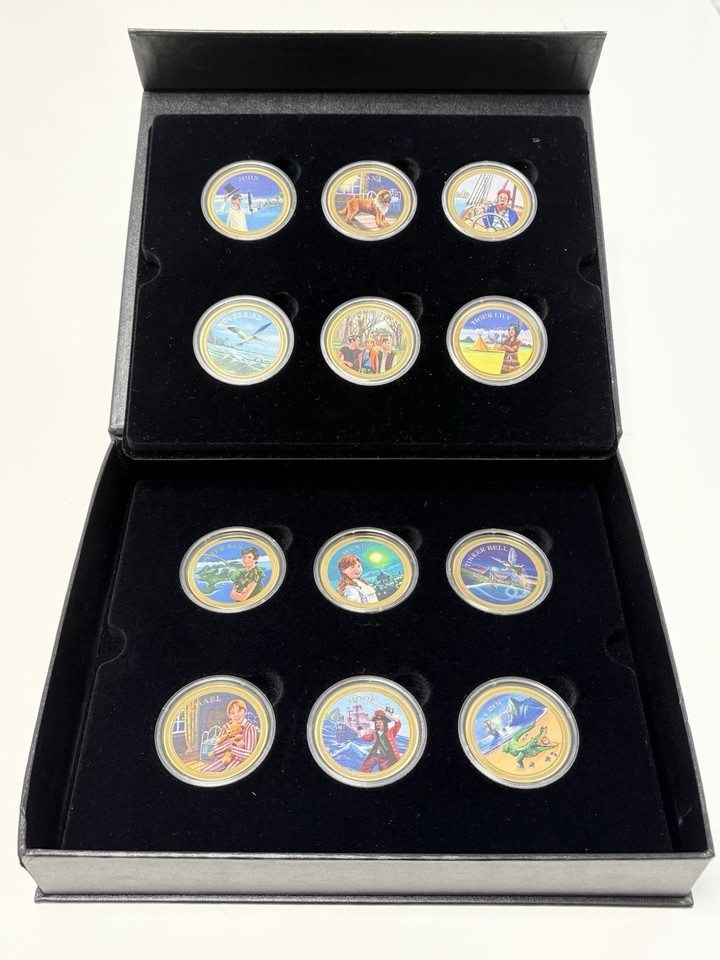 The Official Peter Pan Gold Plated 12x Medal Commemorative Collection ...