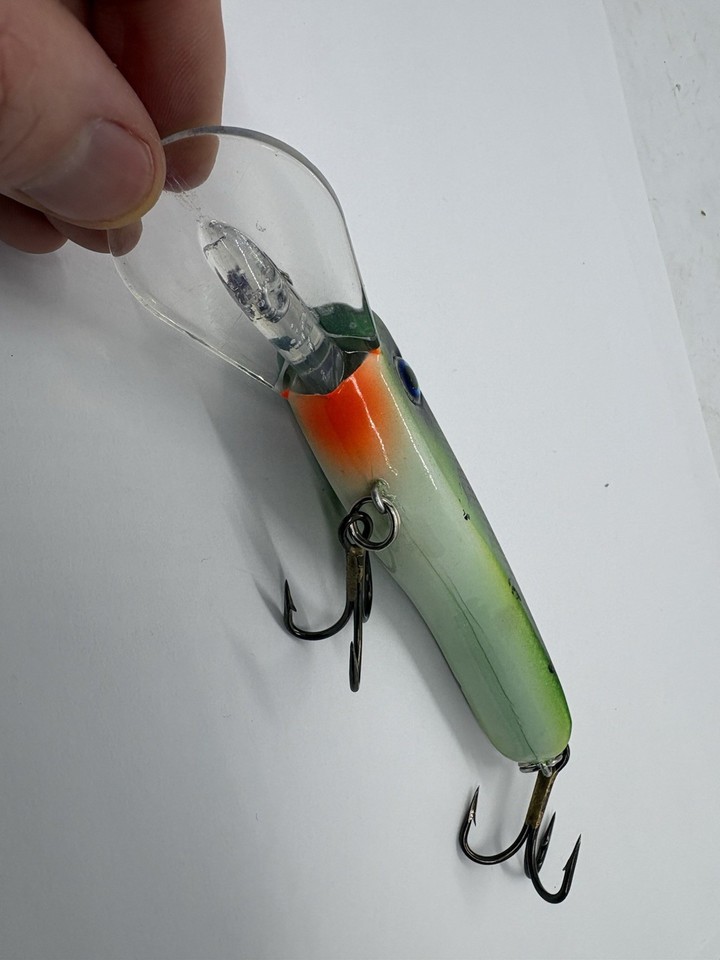 5.5” Llungen Lures .22 Short Green Perch Crankbait Trolling Musky Lure ...