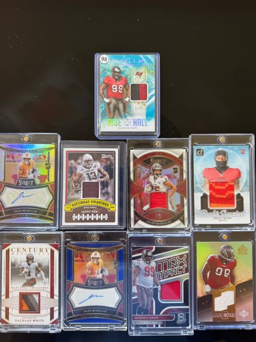 Lot of 9 Tampa Bay Buccaneers Relic & Auto Cards – Sapp, Evans, Bucky ...