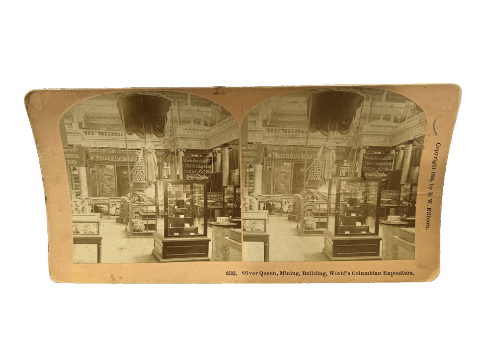 Antique Wood & Metal Stereoscope Viewer ~ April 20 1897 + 7 Photo Cards ...
