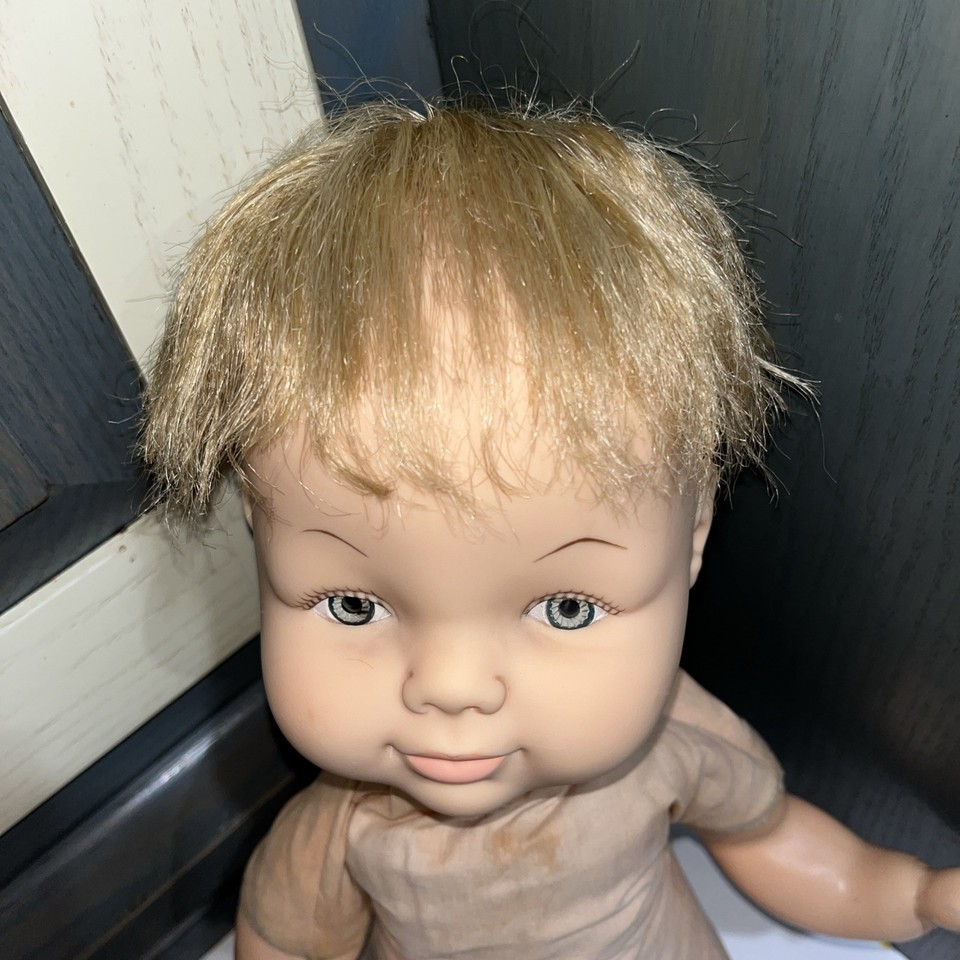 Vintage 1967 Horsman Doll Baby Tweaks Rooted Hair Cloth Body Inset Eyes ...