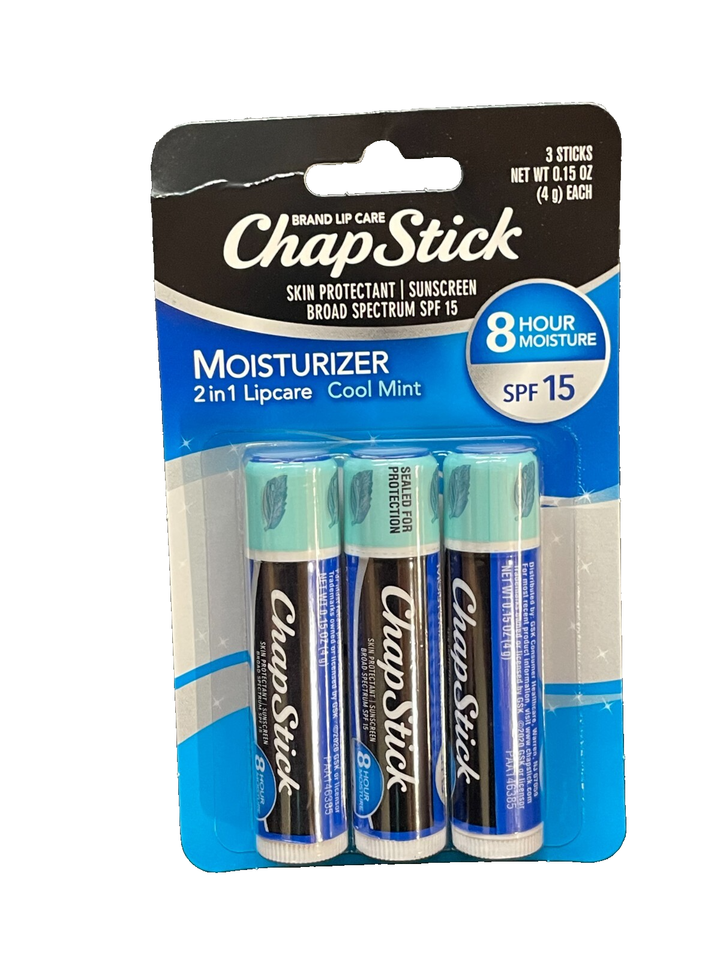 12 New ChapStick Moisturizer Original Lip Balm Tube, COOL MINT | eBay