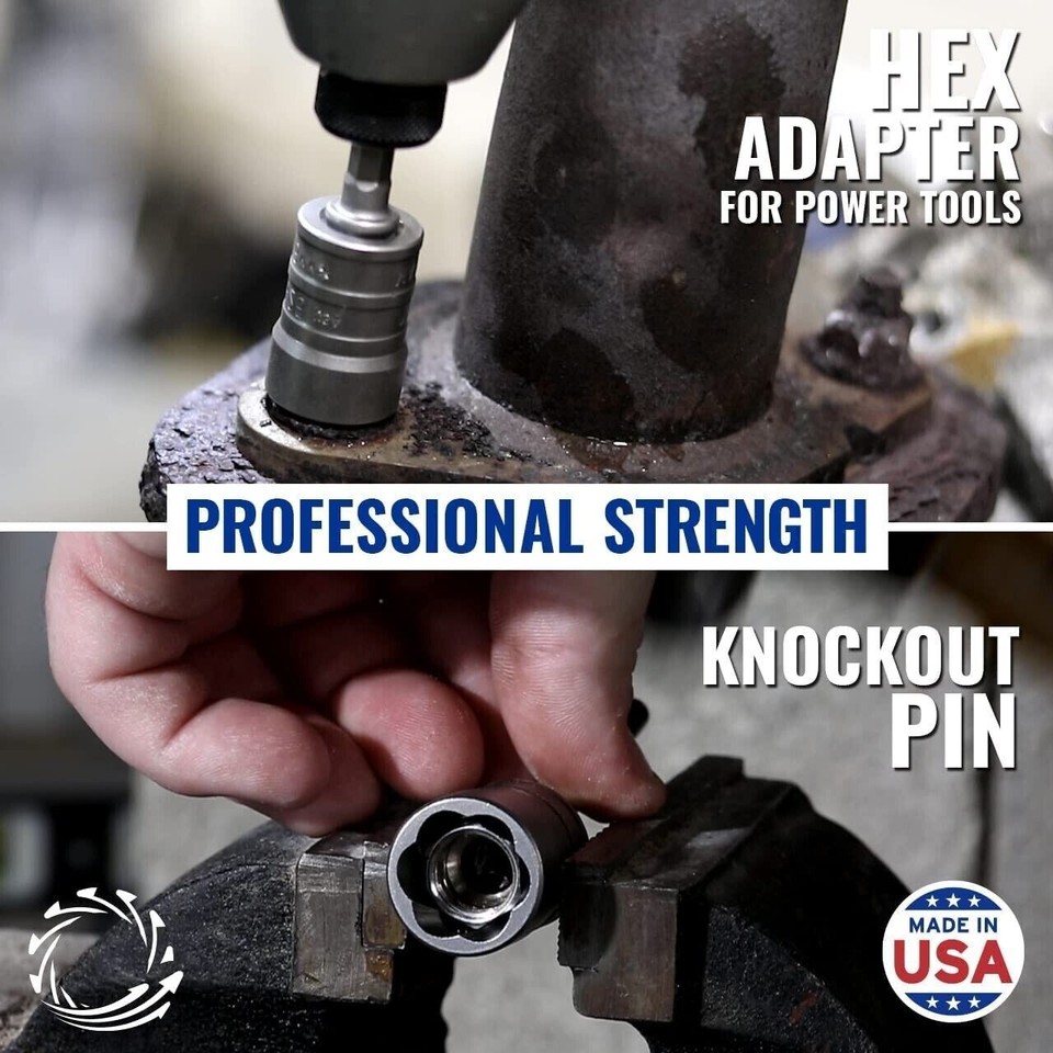 ROCKETSOCKET 13 Impact Grade Extraction Rocket Socket Set 3/8 Drive SAE ...