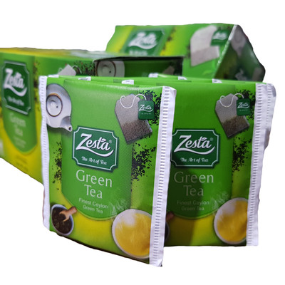 PURE CEYLON GREEN TEA 25 bags ZESTA POWDERED INDIVIDUALLY BAGGED FREE ...