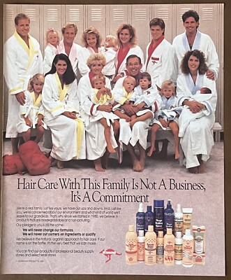 Redmond Aussie Hair Care Products Vintage PRINT AD Family Photo Wearing ...