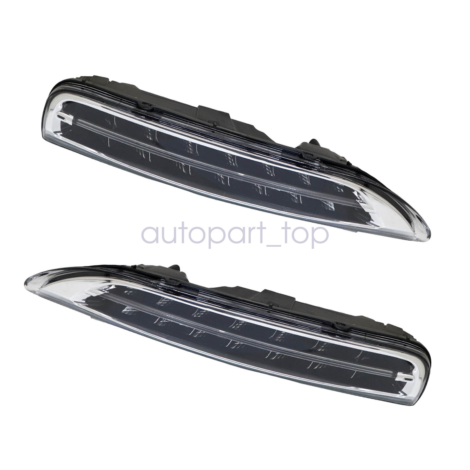 Pair Front Bumper Daytime Run Light Lamp LED For Porsche Cayenne 11-14 ...