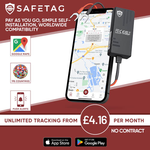 SafeTag Volt 4G LTE GPS Tracker Car/Lorry/Van Tracking Device & System ...