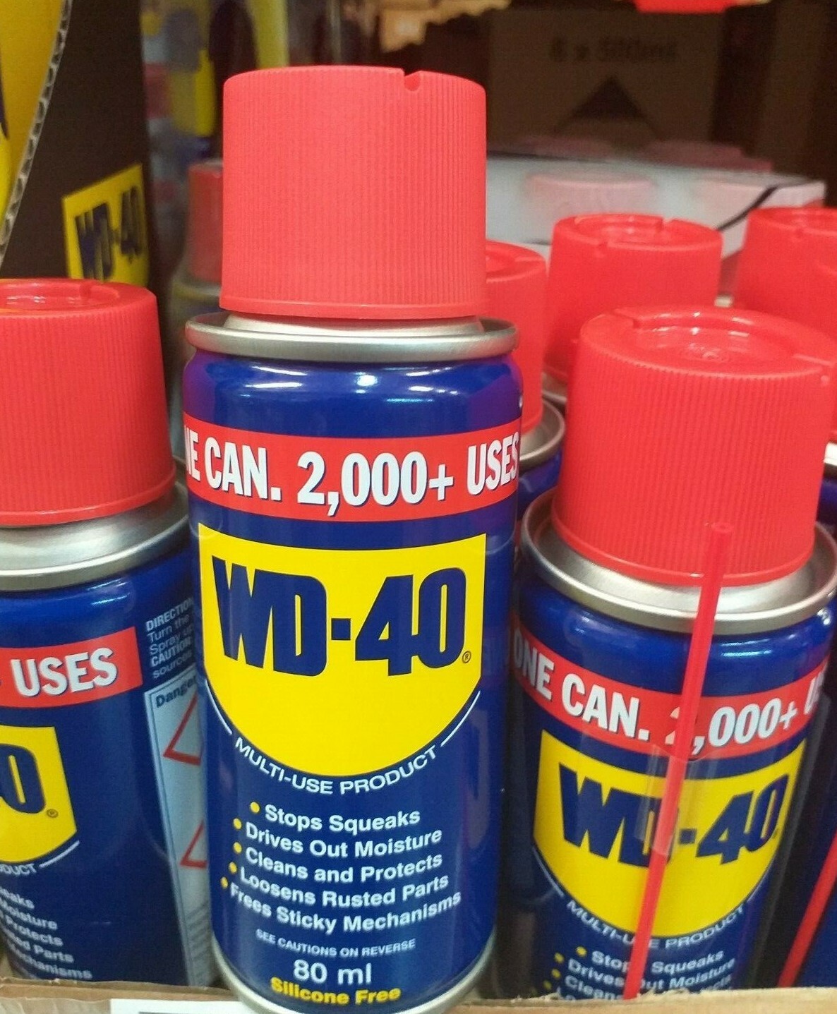 WD40 -80ML 300 400 450 600ML Aerosol Cleans Spray Lubrication Care ...