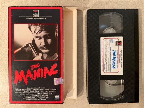 The Maniac (VHS, 1986, RCA Side Load) Kerwin Mathews, Nadia Gray ...