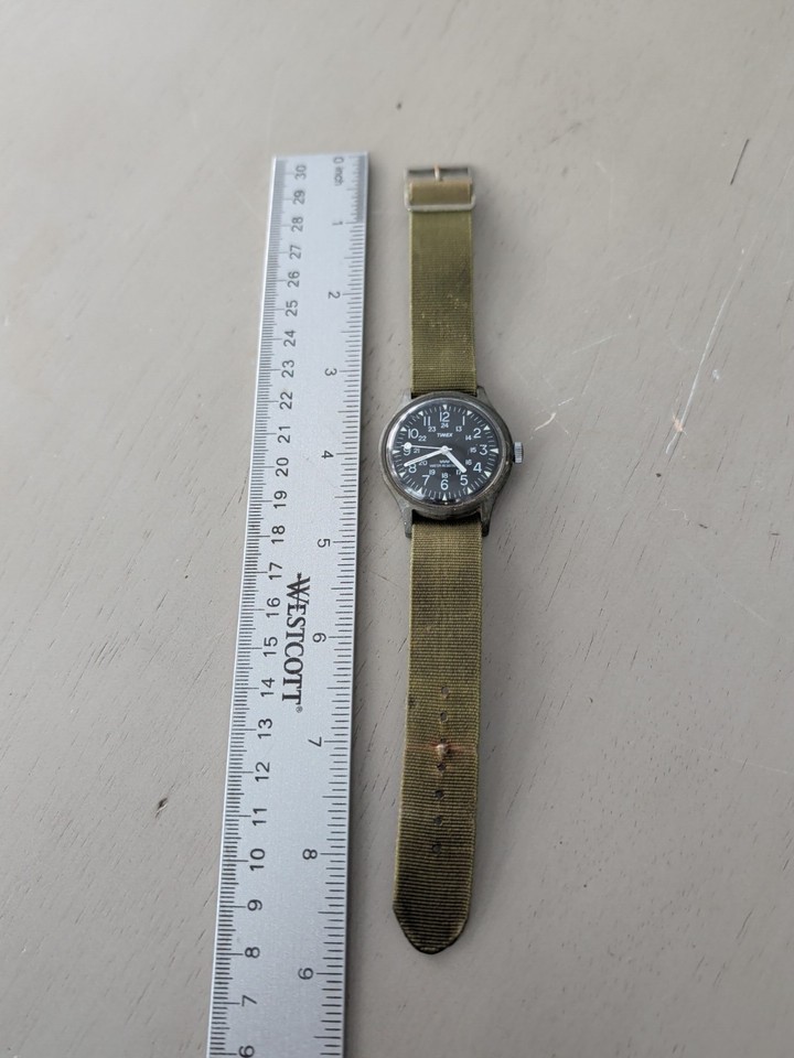 Timex Mechanical Military Camper Field Watch 35mm Macgyver Running ...