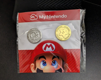 NEW My Nintendo Platinum Point and Gold Point Coins Pin Set My Nintendo ...
