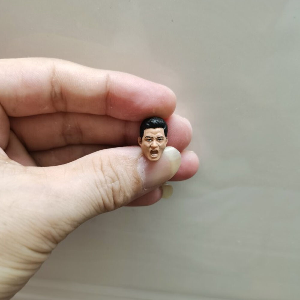 Painted 1/18 Jason Wu Head Sculpt Soldier Man Head Model For 3.75 ...