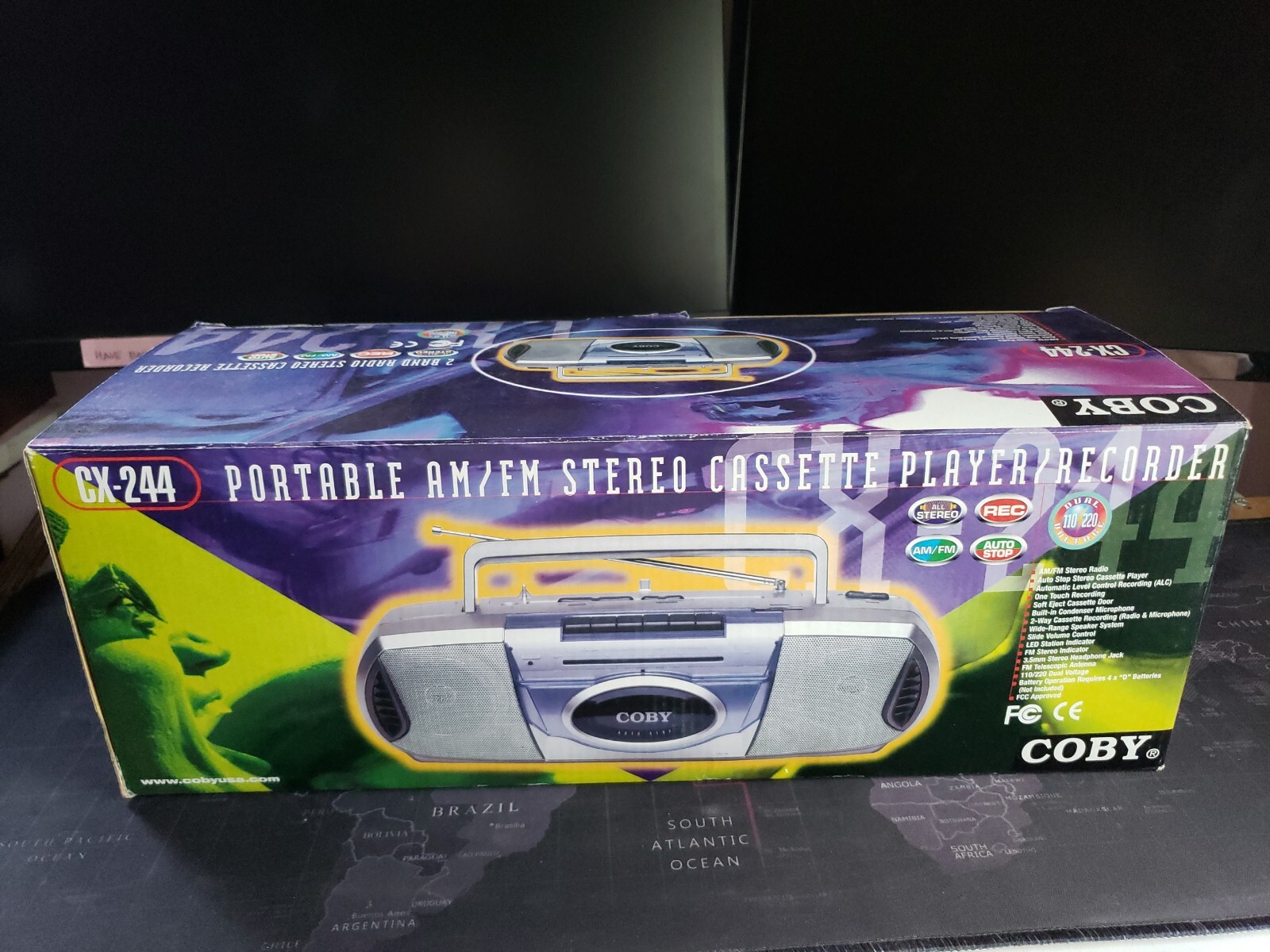 Coby CX244 Portable AM/FM Stereo Radio Cassette Player/Recorder-2000 ...