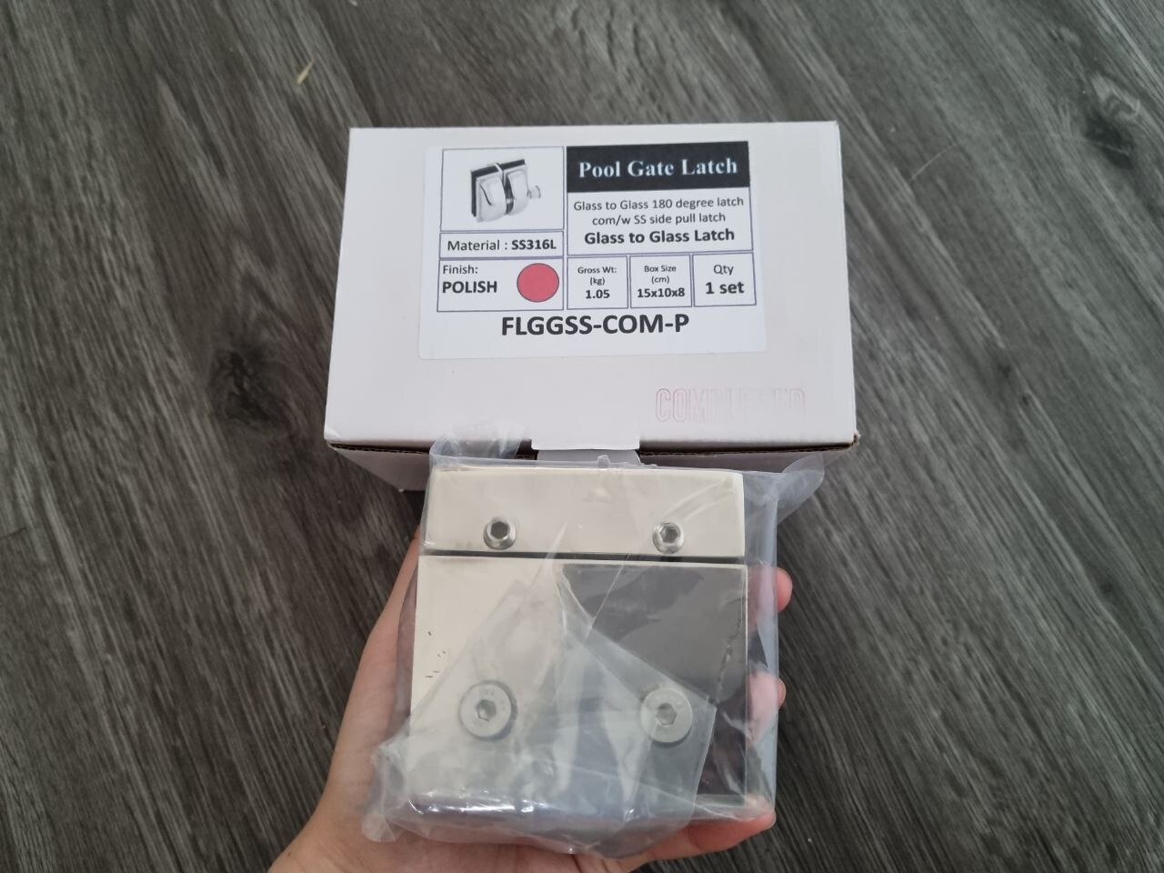 Friction Stainless steel Pool Gate Friction Latch Complete - Suits 20mm ...