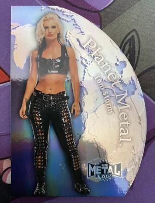 2022 UD AEW Skybox Metal Universe Toni Storm Planet Metal Die Cut ...