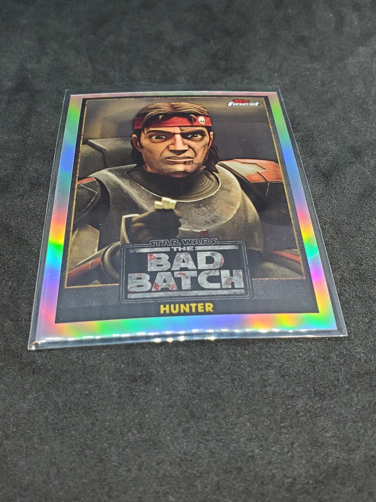 Star Wars Topps Finest 2022 Bad Batch Insert Silver Refractor Hunter BB ...