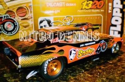 NHRA 1:24 Diecast SNAKE Top Fuel NITRO Funny Car DON PRUDHOMME 40th Ann ...
