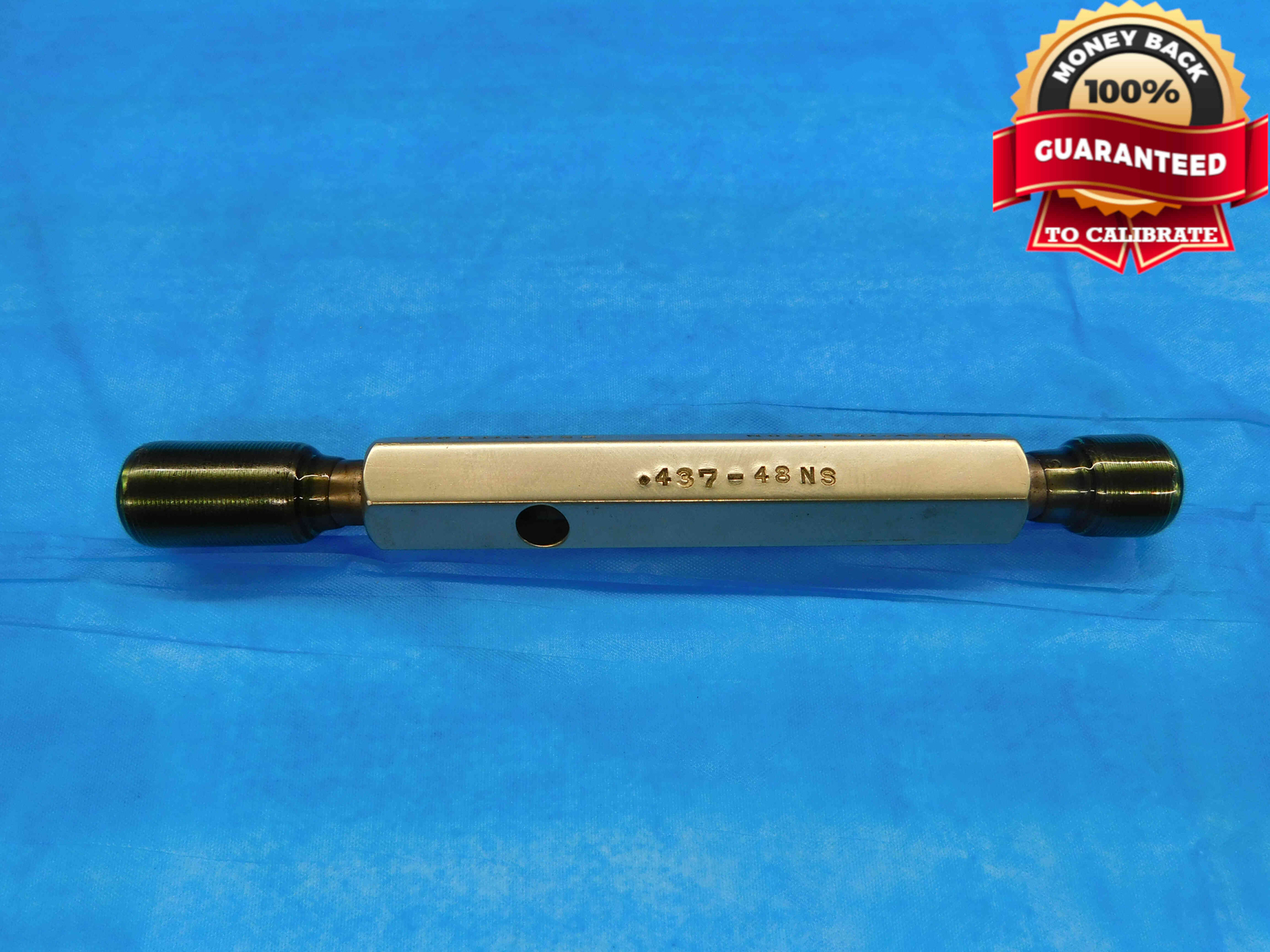 .437 48 NS THREAD PLUG GAGE .4370 GO NO GO P.D.'S = .4235 & .4257 ...