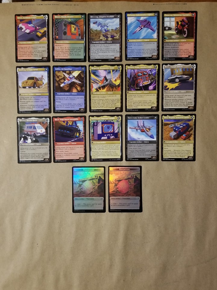 MTG BRO BOT Transformers 15 Card Non-Foil Set w/ Ravage & Laserbeak ...