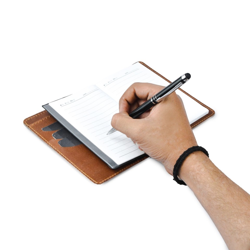 Premium Leather Field Note Cover - Notebook Accessory Rugged Journal ...