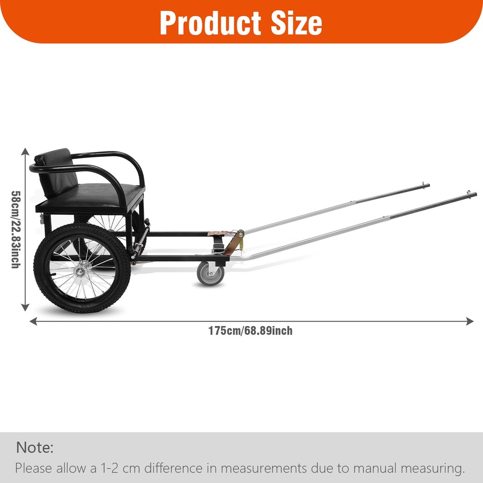 40-60KG Double Brake Dog Carts for Dogs To Pull People Dog Pulling Cart ...