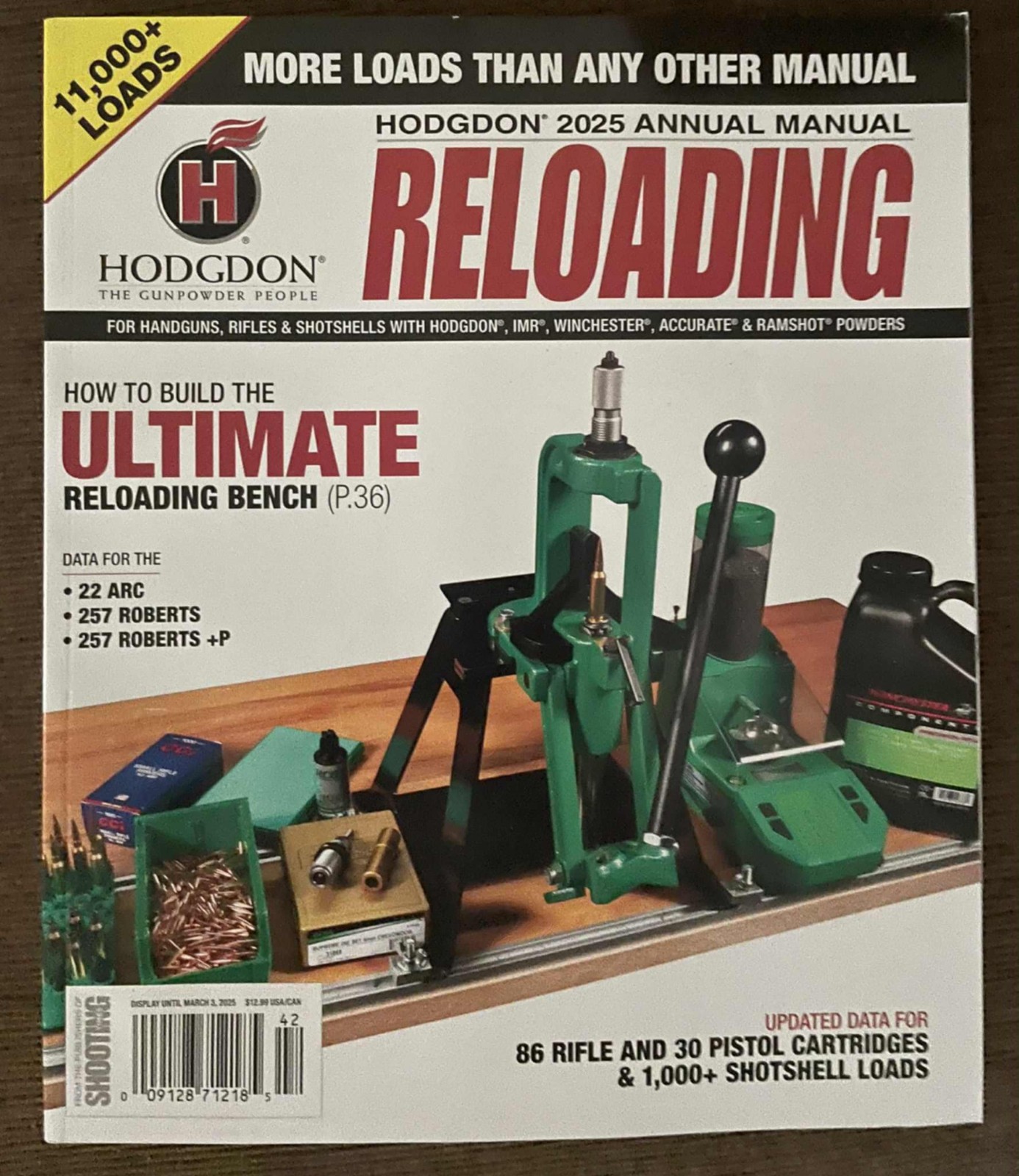 HODGDON 2025 ANNUAL MANUAL RELOADING MAGAZINE, New | eBay