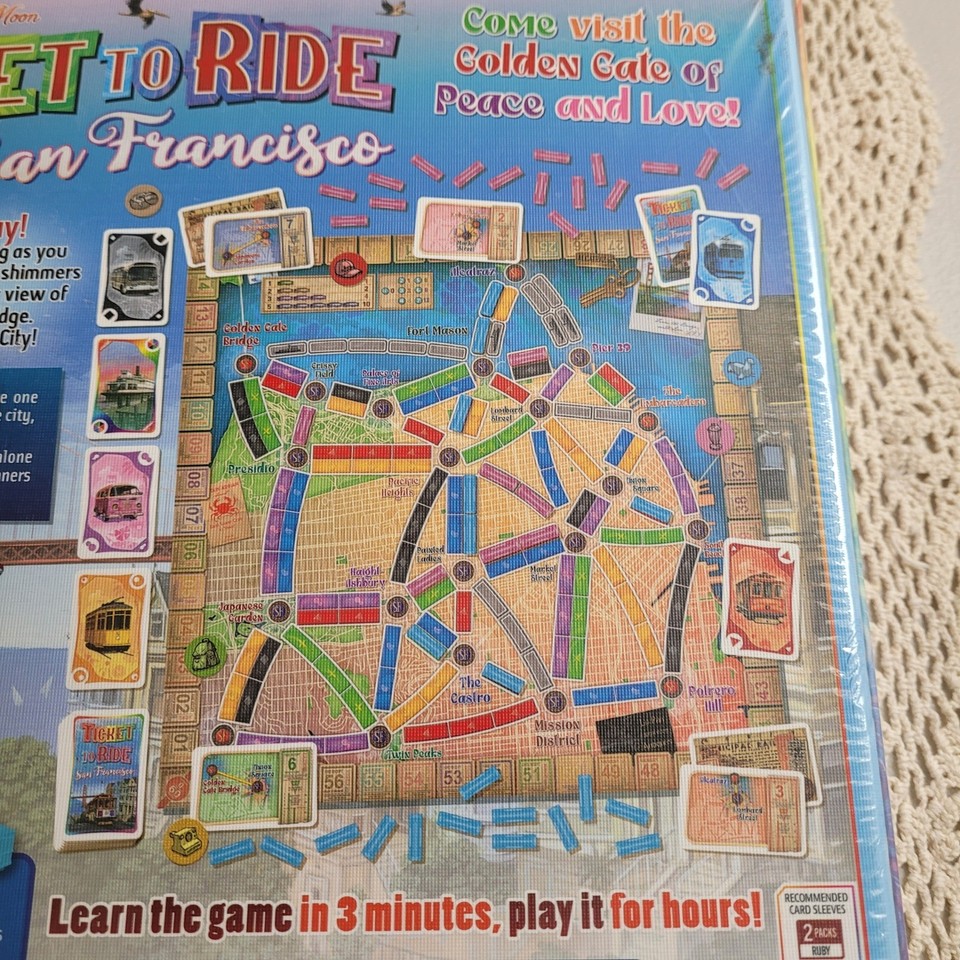 Ticket to Ride San Francisco Board Game Days of Wonder Alan R Moon New ...