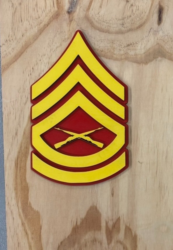 USMC Marine Corps Wooden Enlisted Rank Plaque, E-1 through E-9 ...