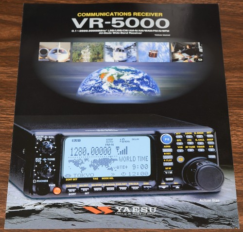 BROCHURE: YAESU VR-5000 COMMUNICATIONS RECEIVER | eBay