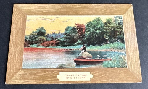Postcard: Art ~ Brown Framed ~ Vacation Time By Stettman | eBay