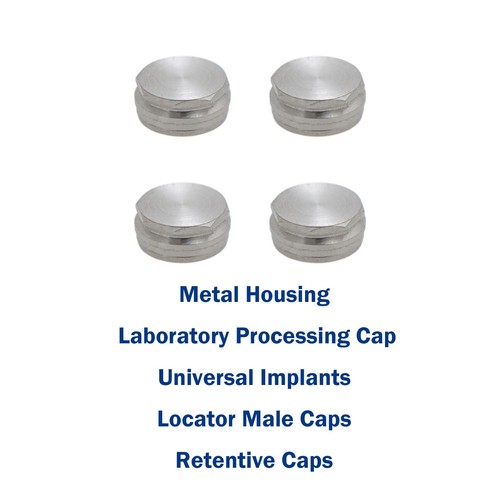 4PCS Universal Overdenture Implant Retention Metal Caps | eBay