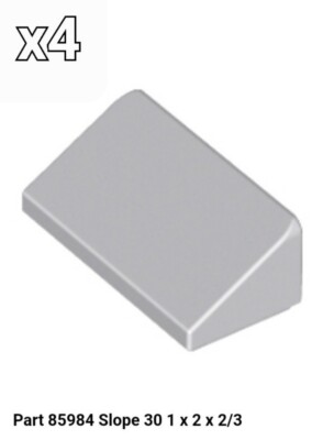 NEW LEGO Part 85984 LIGHT BLUISH GRAY Cheese Wedge 1x2 30° - Lot of 4 ...