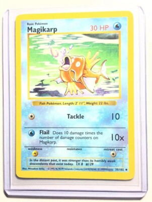 MAGIKARP - 35/102 - SHADOWLESS Base Set - Pokemon Card - EXC / NM | eBay