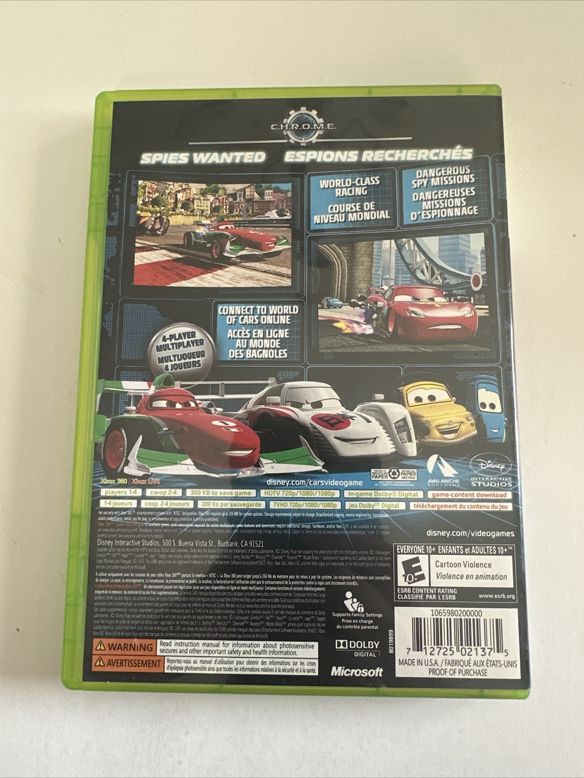 Cars 2: The Video Game (Microsoft Xbox 360, 2011) for sale online | eBay