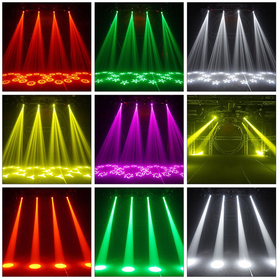 2PCS 150W LED Moving Head Stage Beam Light DMX DJ 8 Facet Prism + 8 ...