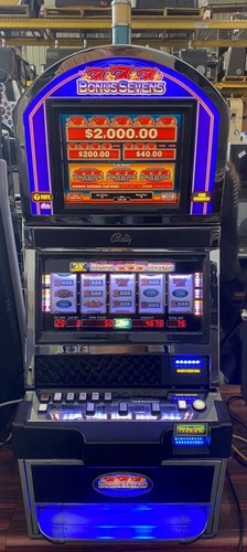 Bally Alpha S9000 Upright Reel Slot Machine Bonus Sevens | eBay